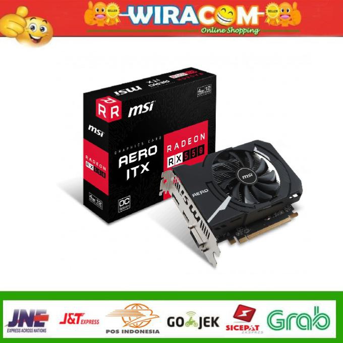 Jual Msi Rx550 Aero Itx 4G Oc 4Gb Ddr5 / Vga Card Radeon Msi Rx 550 4Gb ...