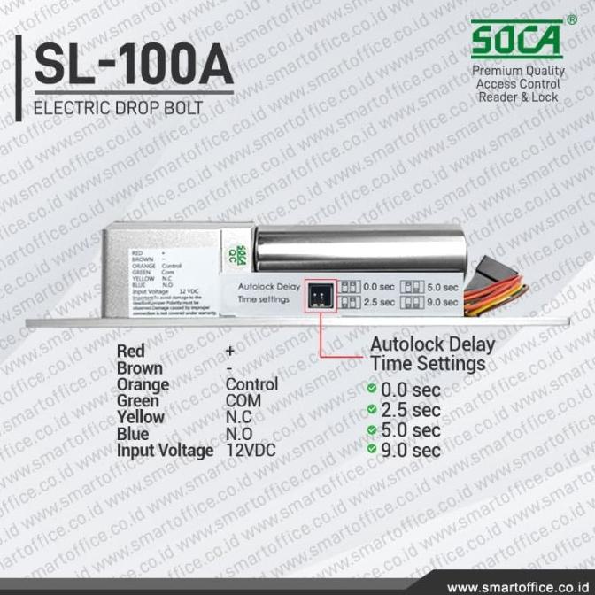 Jual Soca-Sl100, Electric Drop-Bolt | Shopee Indonesia