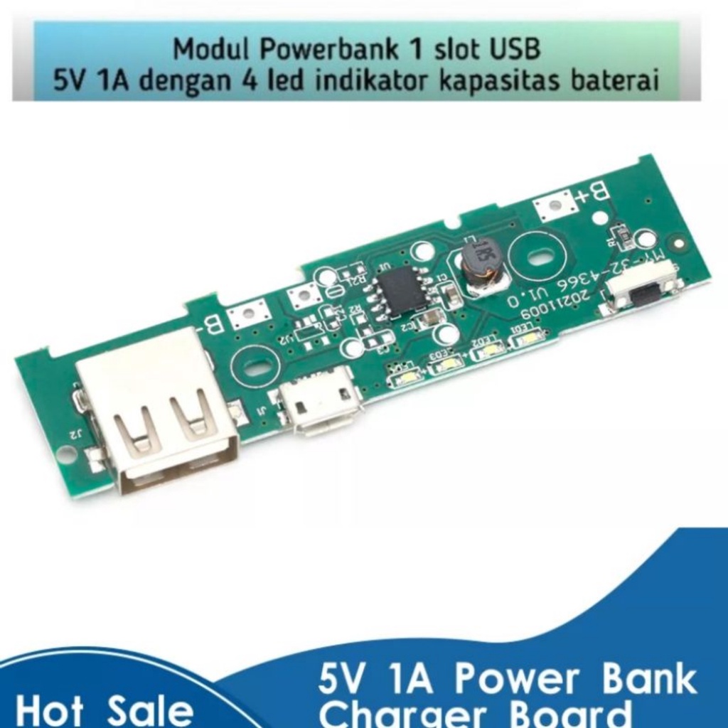 Jual Modul Power Bank 5V 1A Mesin PowerBank Charger Step Up Boost DIY ...