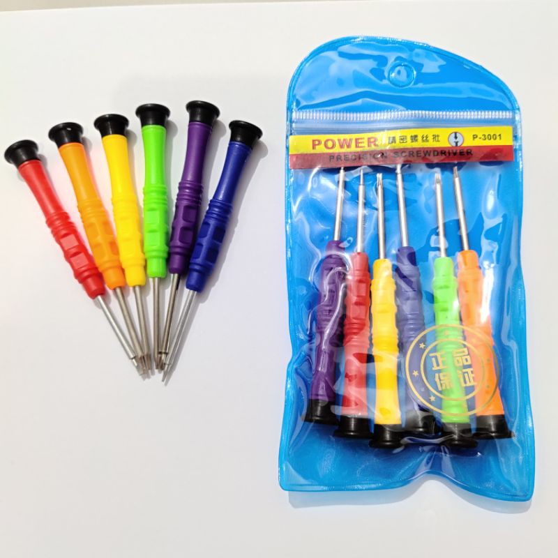Jual Obeng Set Mini 6 in 1 - P3001 Warna | Shopee Indonesia