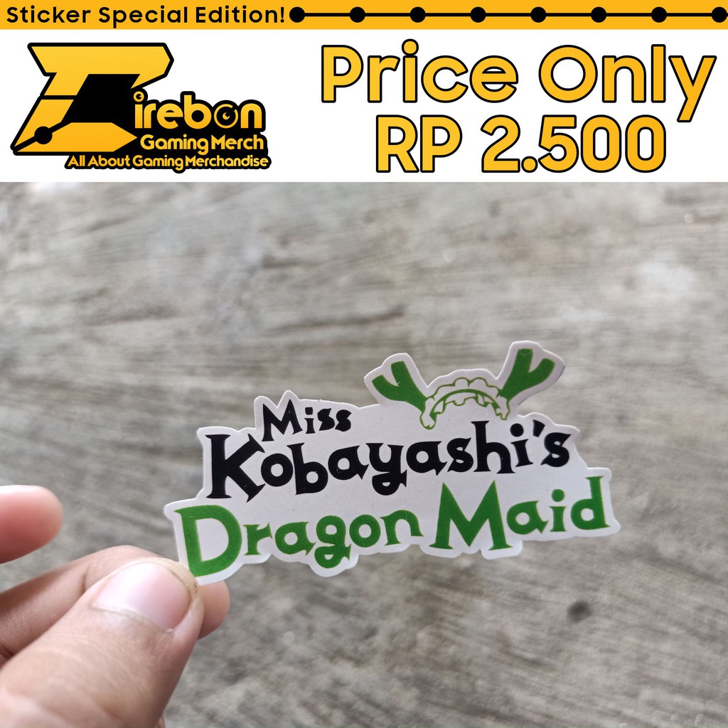 Jual Sticker Stiker Miss Kobayashi Dragon Maid Green | Shopee Indonesia