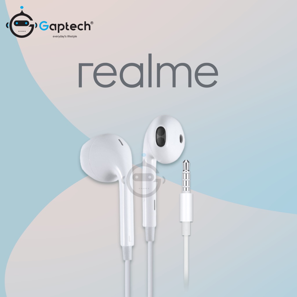 Jual Earphone / Headset Realme Stereo Bass | Shopee Indonesia