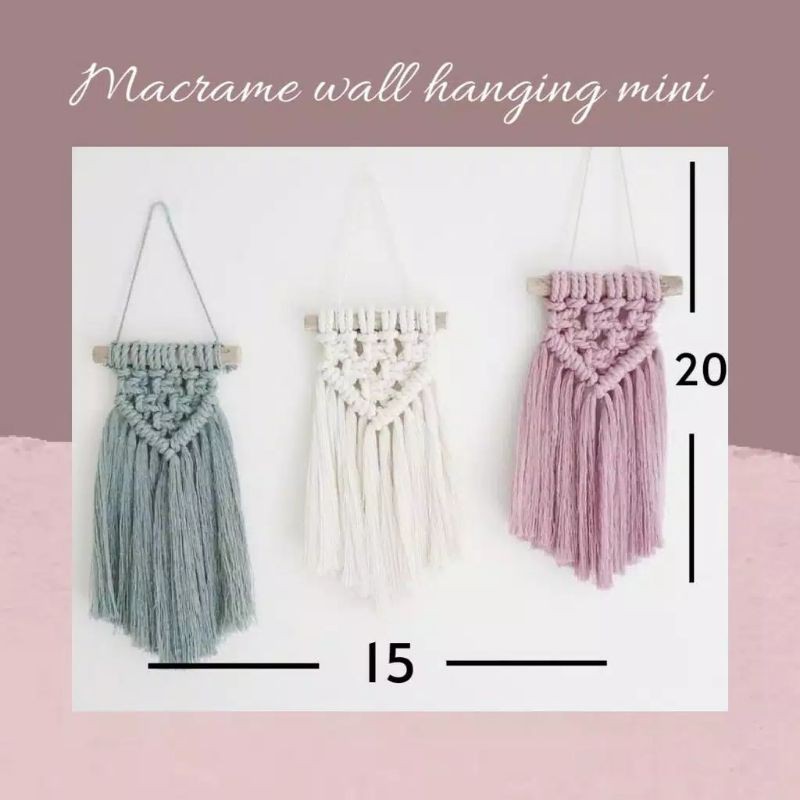Jual macrame warna mini size | Shopee Indonesia