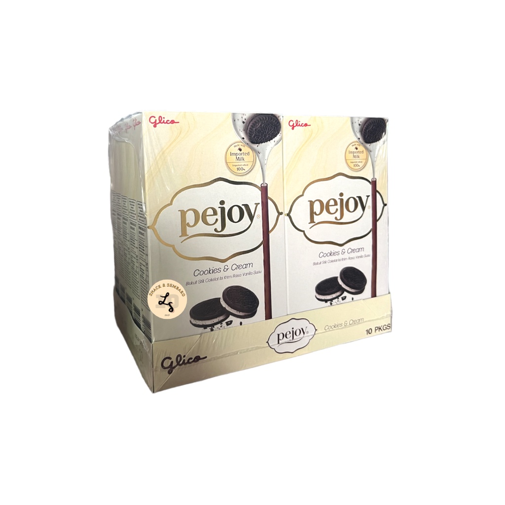 Jual Glico Pejoy Biskuit Stick Chocolate/Cookies&Cream Ukuran Mini ...