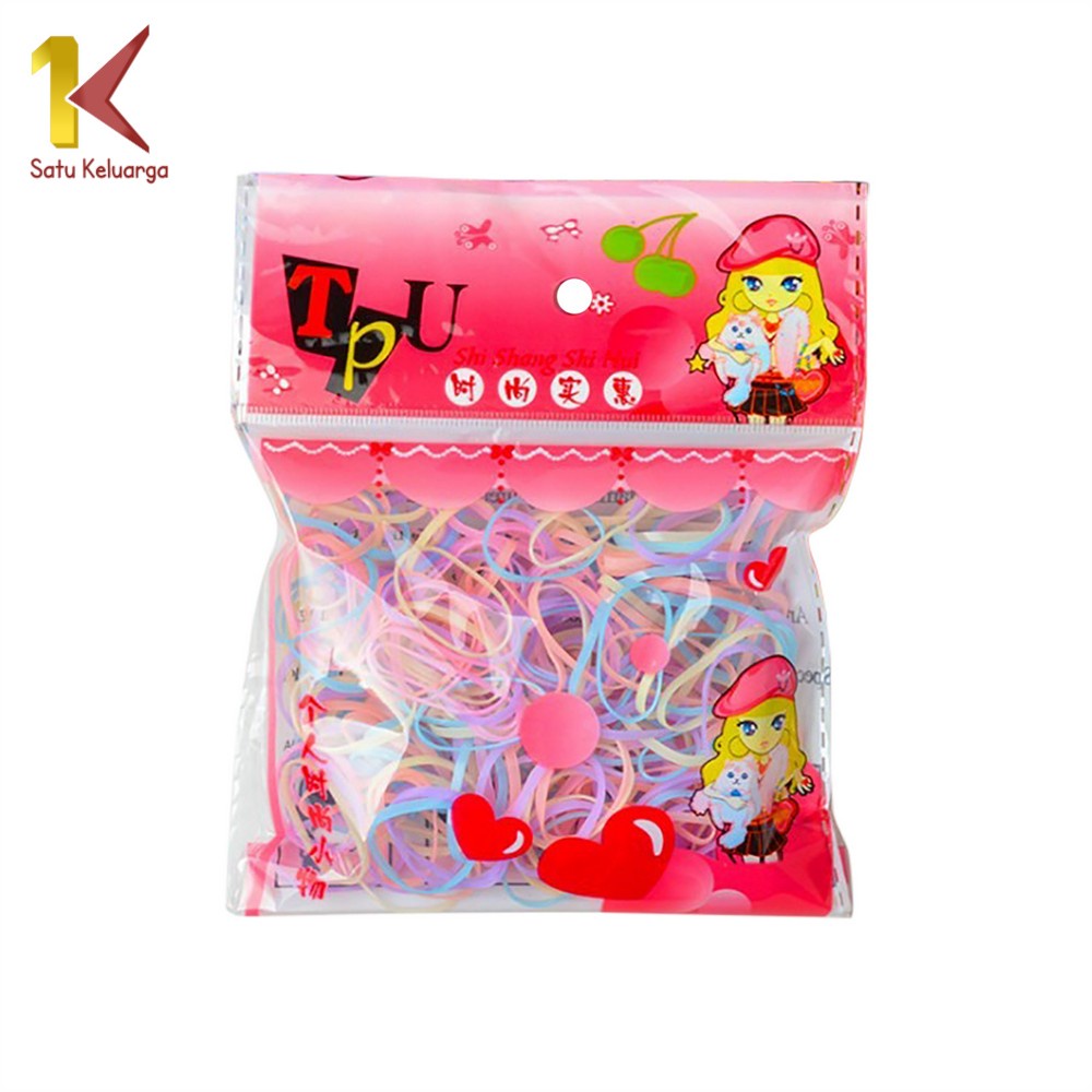 Jual Satu Keluarga Karet Ikat Rambut C214 Kunciran Rambut Anak Wanita ...
