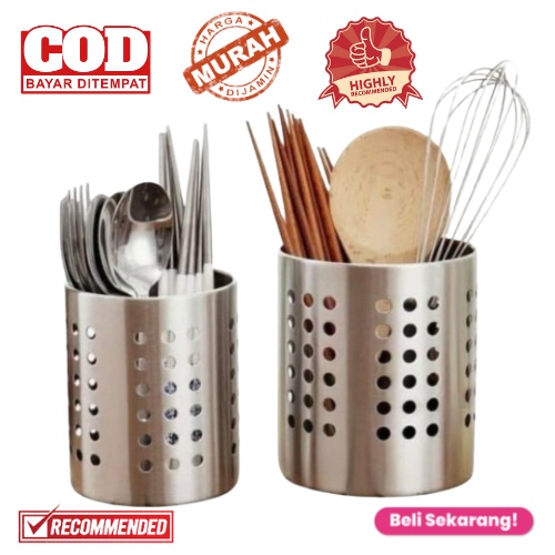 Jual [BISA COD] PROMO Tempat Sendok Stainless Tebal Anti Karat Tempat ...