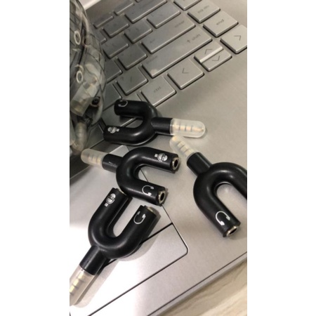 Jual Audio Splitter U shape 2 in 1 Jack 3.5mm to Dual Female Headset ...