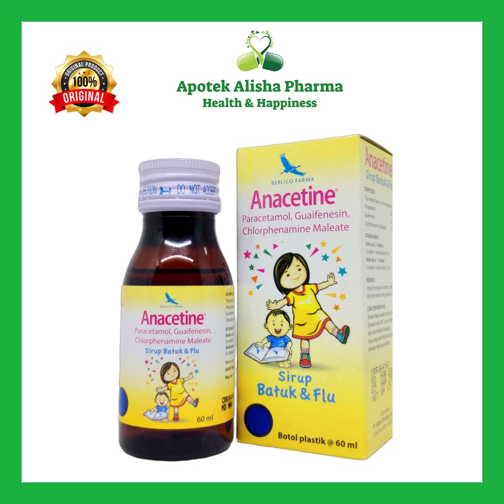 Jual Anacetine Sirup 60ml - Anasetin Syrup Obat Batuk / Flu Pilek ...