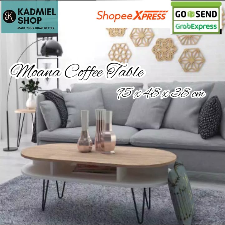 Jual Meja Tamu Minimalis Modern Moana Coffee Table Bahan Mdf dan ...