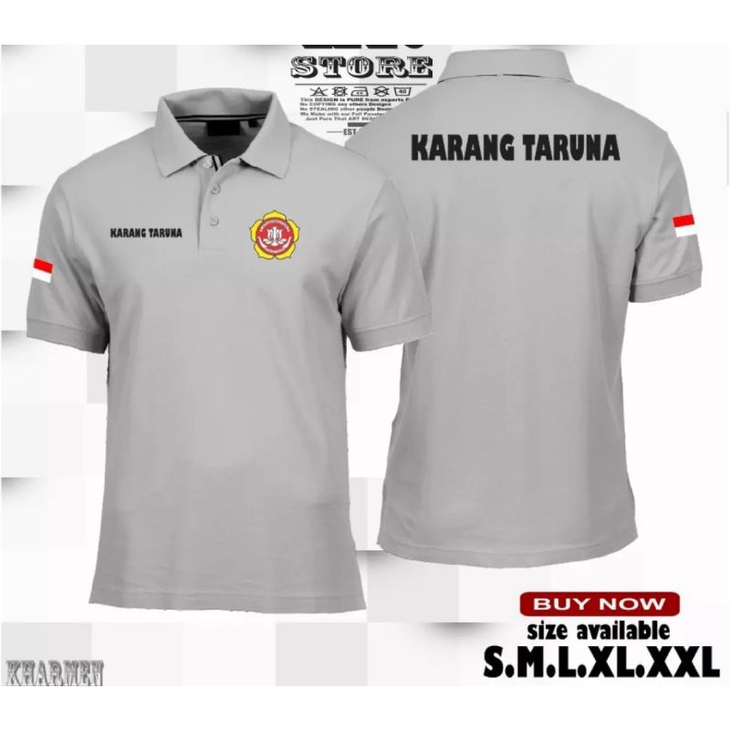 Jual Kaos kerah karang taruna bisa custom/ nama desa | Shopee Indonesia