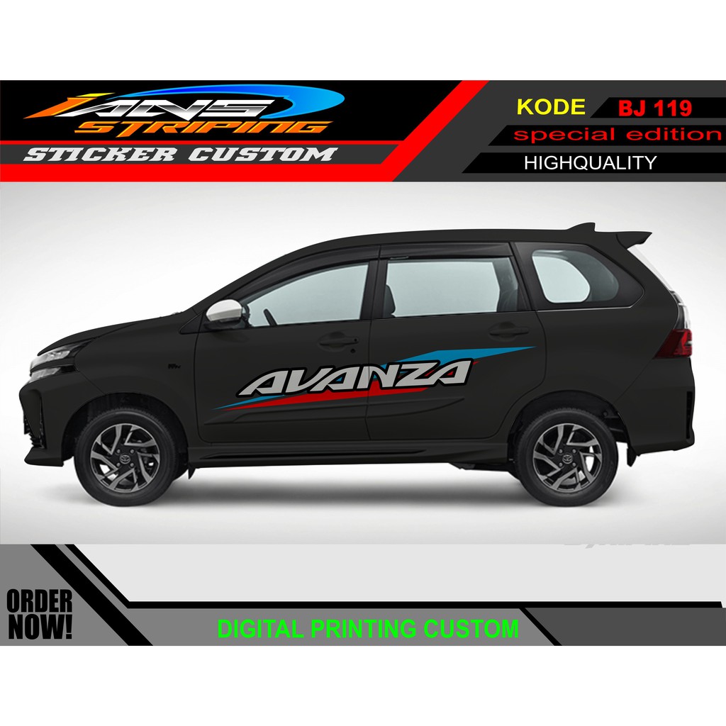 Jual STICKER MOBIL AVANZA XENIA / PROMO STIKER MOBIL AGYA AYLA ...