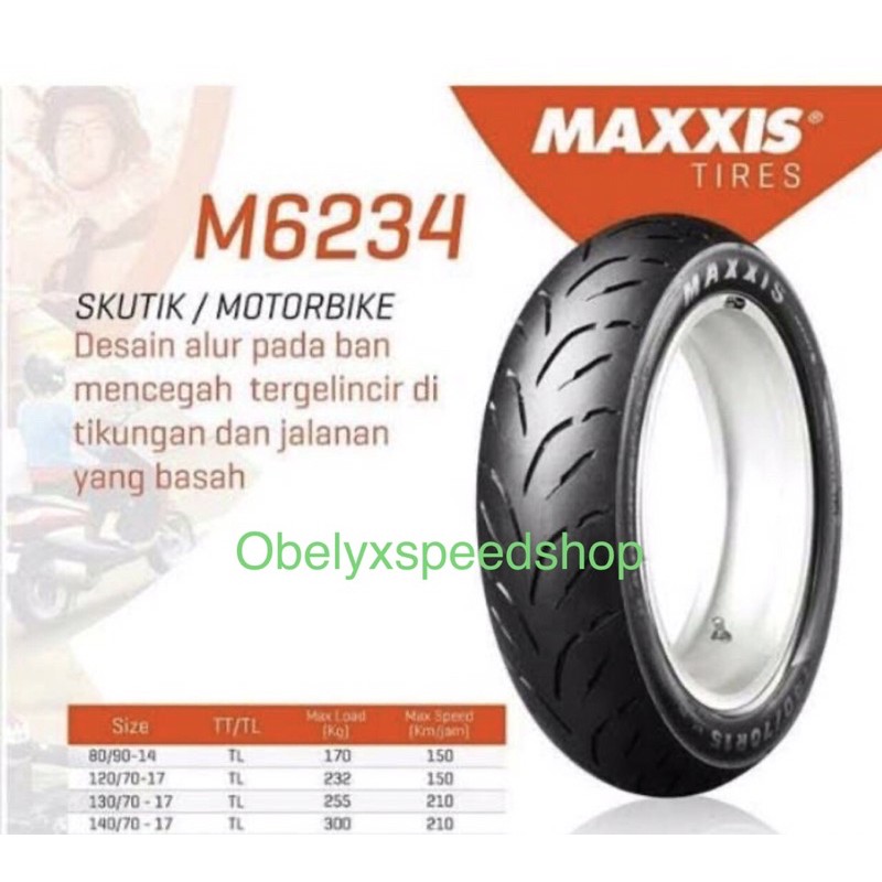 Jual Ban Maxxis Extramaxx M6234W Ukuran 140/70-17 (Tubeless) | Shopee ...