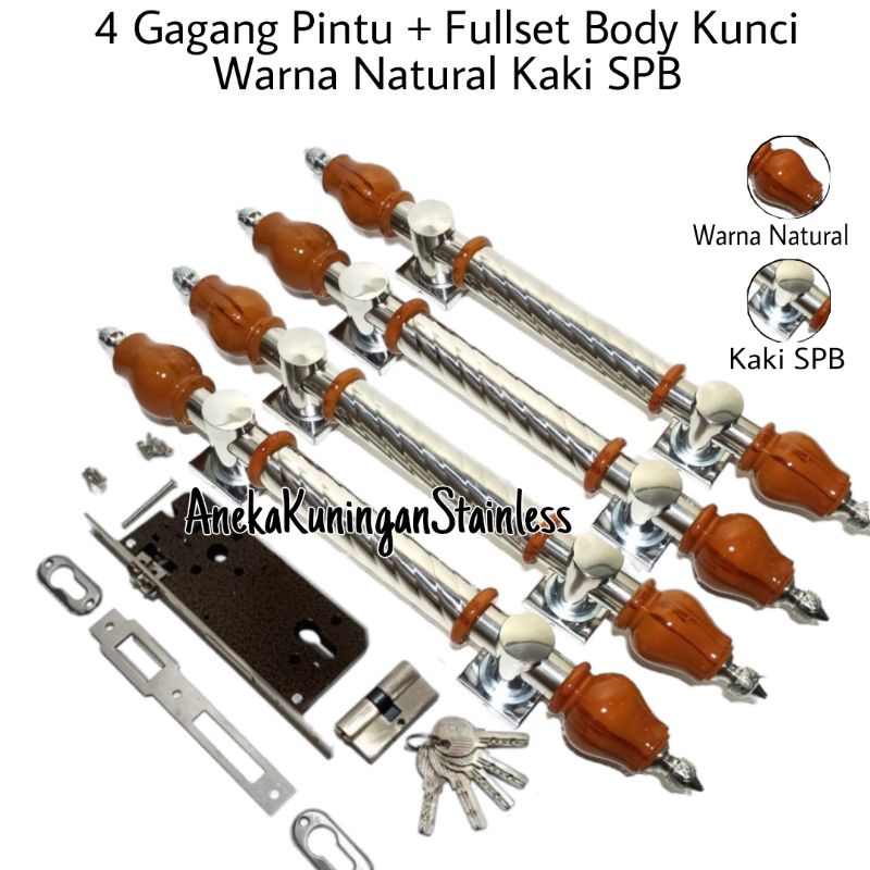 Jual satu set handle pintu rumah 45cm minimalis tarikan gagang pintu ...