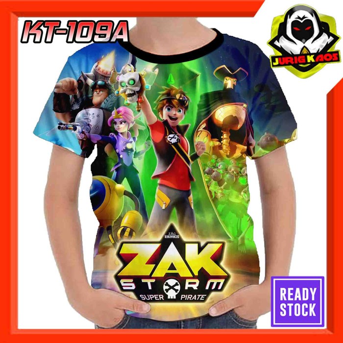 Jual Kaos ZAK STORM Super Pirate Baju anak murah | Shopee Indonesia