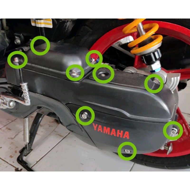 Jual BAUT COVER CVT MIO SPORTY MIO SMILE STAINLESS 2KUNCI HENG ORIGINAL ...