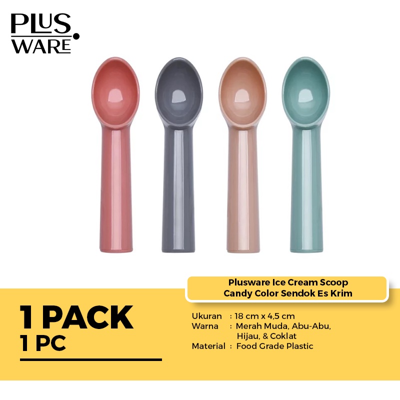 Jual Plusware Ice Cream Scoop Candy Color Sendok Es Krim | Shopee Indonesia