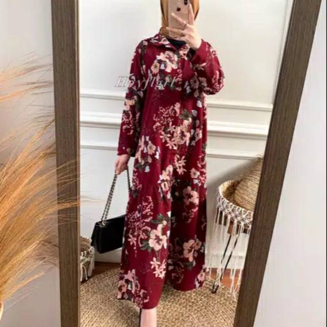 Jual MARISA DRESS (MOTIF BUNGA BESAR) | Shopee Indonesia