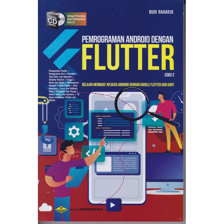 Jual BUKU PEMROGRAMAN ANDROID DENGAN FLUTTER EDISI 2 + CD | Shopee Indonesia