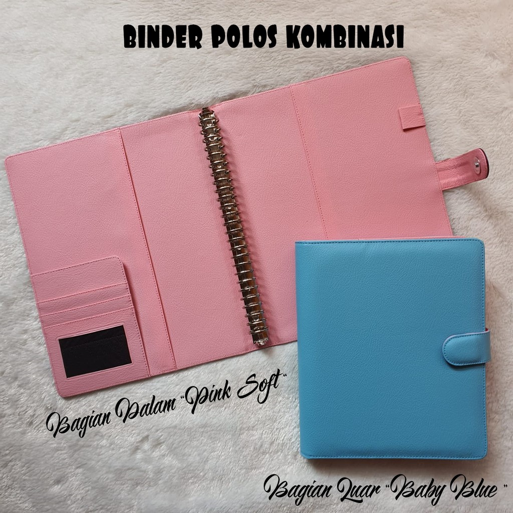 Jual BINDER KULIT JERUK POLOS KOMBINASI 12 WARNA PILIHAN A5 DAN B5 ...