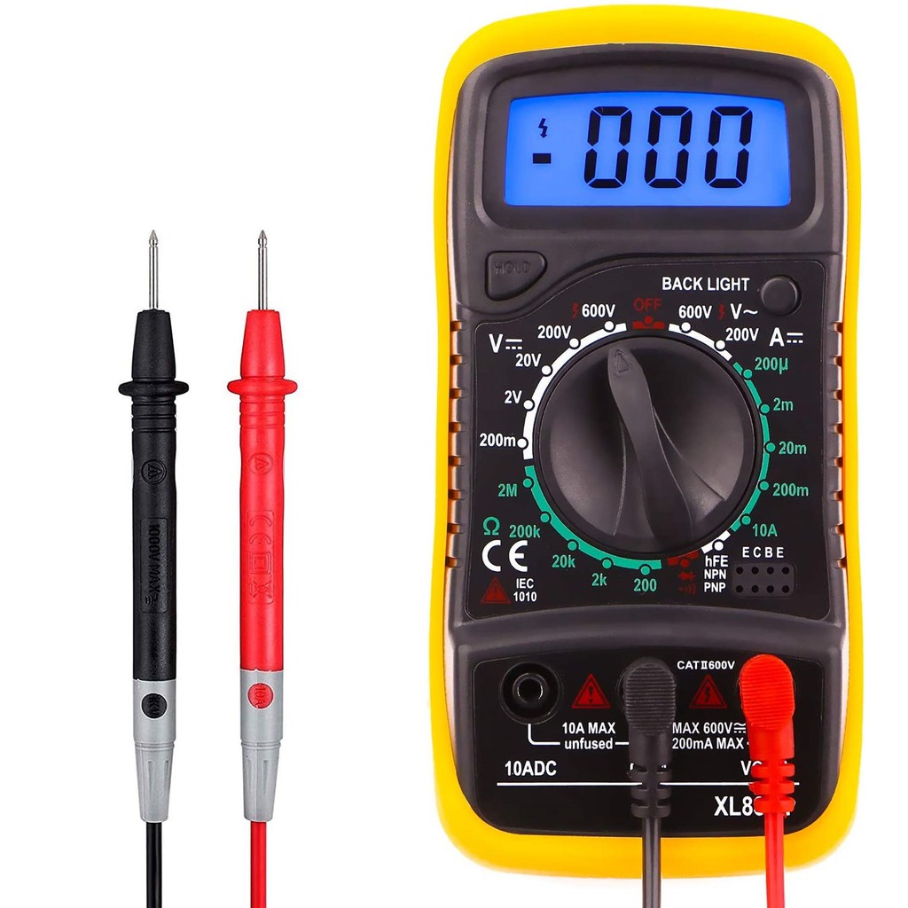Jual Digital Multimeter Voltmeter Ammeter Ohmmeter LCD OHM AC DC Buzzer ...