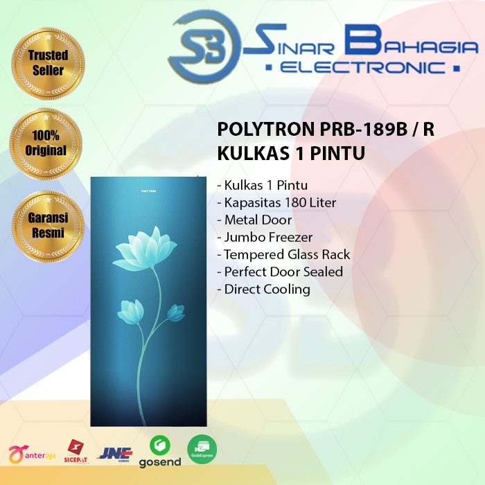 Jual POLYTRON PRB-189B / R KULKAS 1 PINTU (NEW) (KHUSUS BANDUNG) | Shopee Indonesia