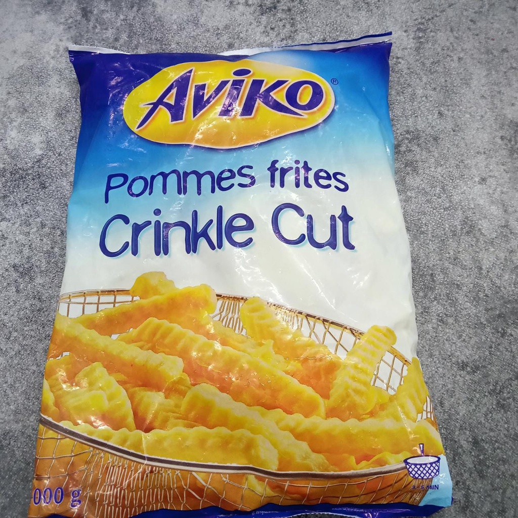Jual French fries crinkle (Aviko) 1kg | Shopee Indonesia