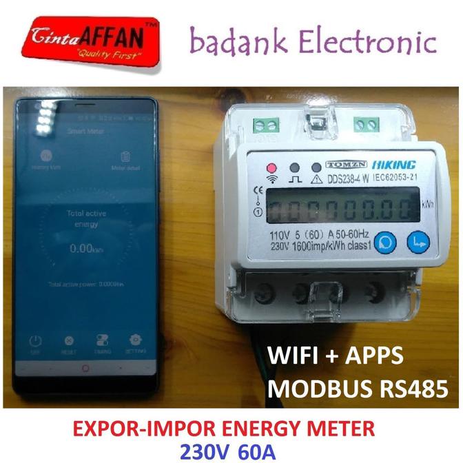 Jual WIFI Energy kWh Meter MODBUS - Expor Impor Exim Nett Metering PLTS ...