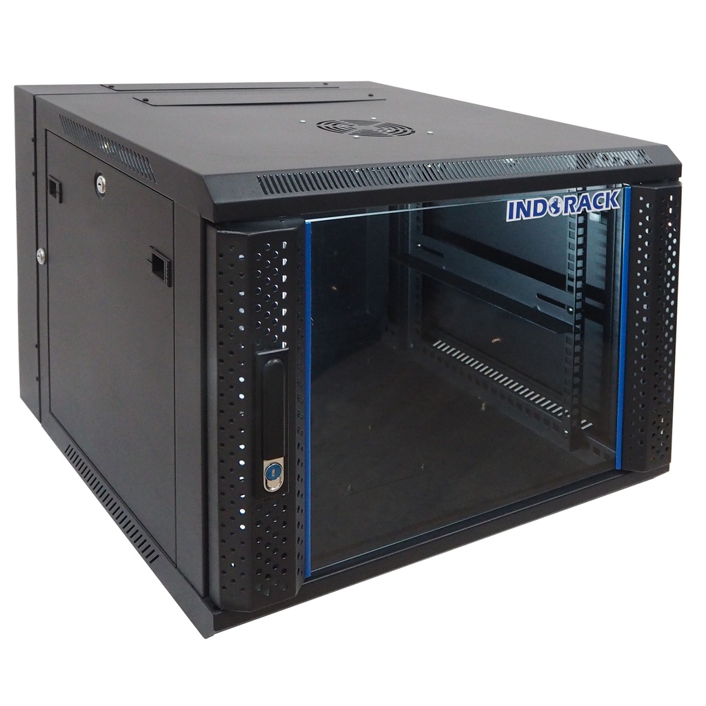 Jual INDORACK WIR6008D - Wallmount Rack 8U Double Door Depth 600MM ...