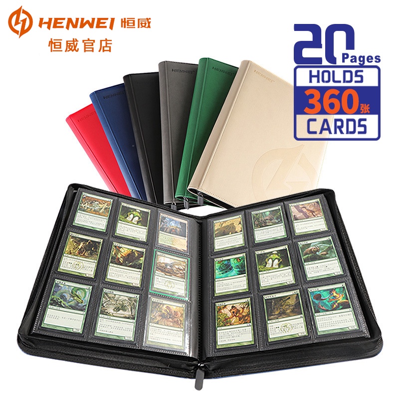 Jual Card Album Henwei with Zipper A4 A5 for Cards KPOP MTG Pokemon Yu ...