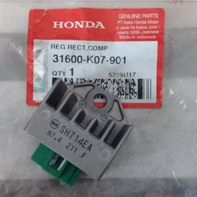 Jual Regulator rectifier Comp Kiprok New Blade 110 Ori AHM 31600K07901 ...