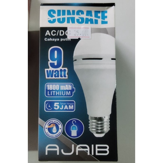 Jual lampu LED emergecny sunsafe megic 9 Watt | Shopee Indonesia