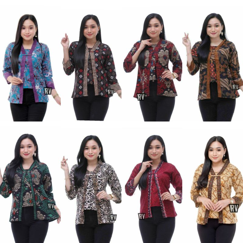 Jual batik wanita baju atasan batik model kutu baru | Shopee Indonesia