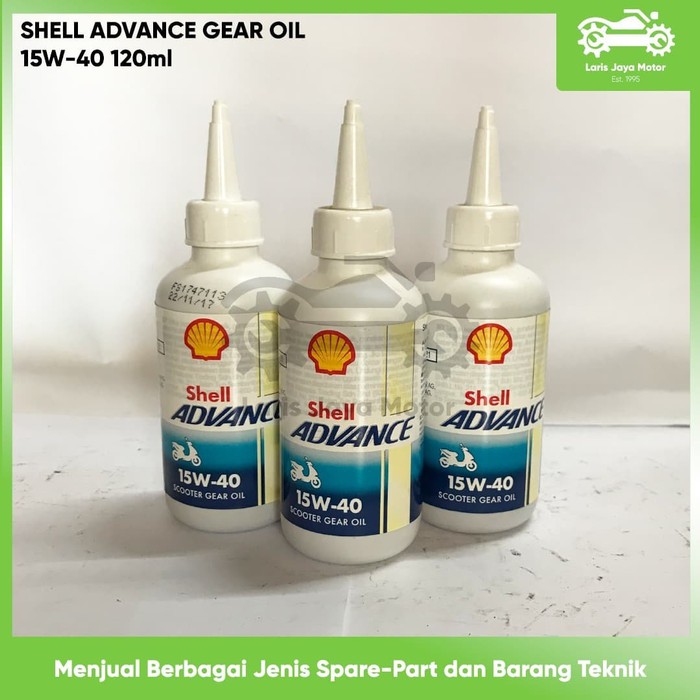 Jual OLI GEAR OLI GARDAN SHELL ADVANCE 15W40 120ML ORIGINAL ASLI SHELL ...