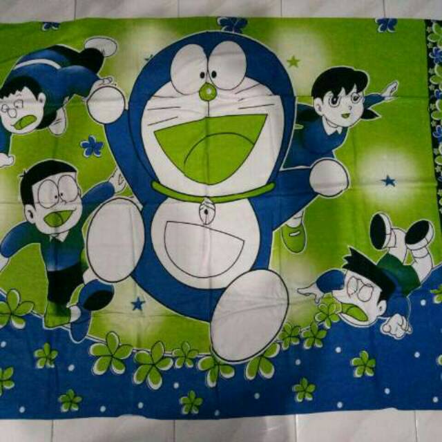 Jual Kain pantai/selimut karakter doraemon/selimut baby Dan Dewasa ...