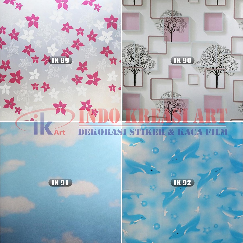 Jual STIKER KACA STICKER KACA MOTIF KOTAK GARIS BULAT BLUR 90 KACA FILM ...