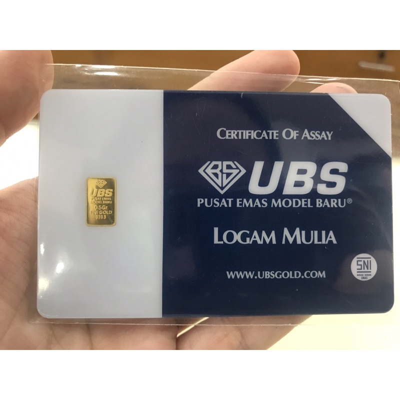 Jual Logam Mulia Emas UBS 0,5 gram 24K | Shopee Indonesia