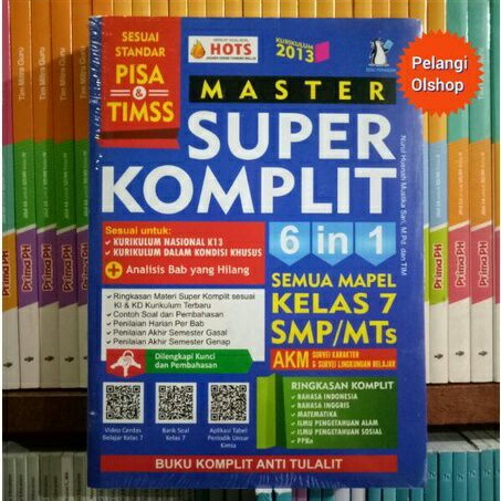 Jual BUKU SOAL HOTS MASTER SUPER KOMPLIT SMP/MTS KELAS 7 REVISI K13N ...