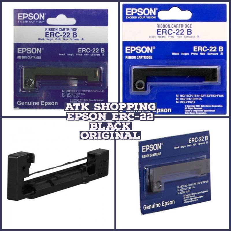 Jual EPSON RIBBON ERC-22 BLACK ORIGINA | Shopee Indonesia