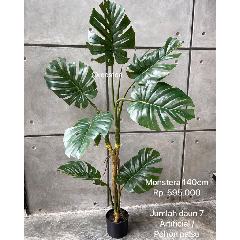 Jual Pohon Artificial Monstera Tinggi 140cm / Tanaman Artificial ...