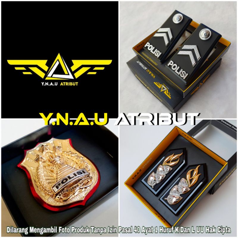 Jual Pangkat Briptu Polri Full Mika + Monogram Polri Full Mika ...