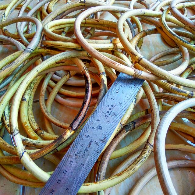 Jual Ring Rotan bahan machrame flower hiop kerajinan tangan 9cm , 12cm ...