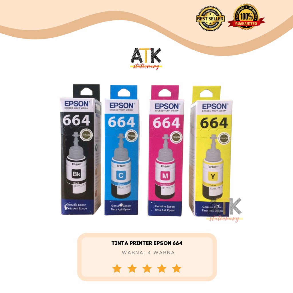 Jual Tinta Printer Epson 664 atk | Shopee Indonesia