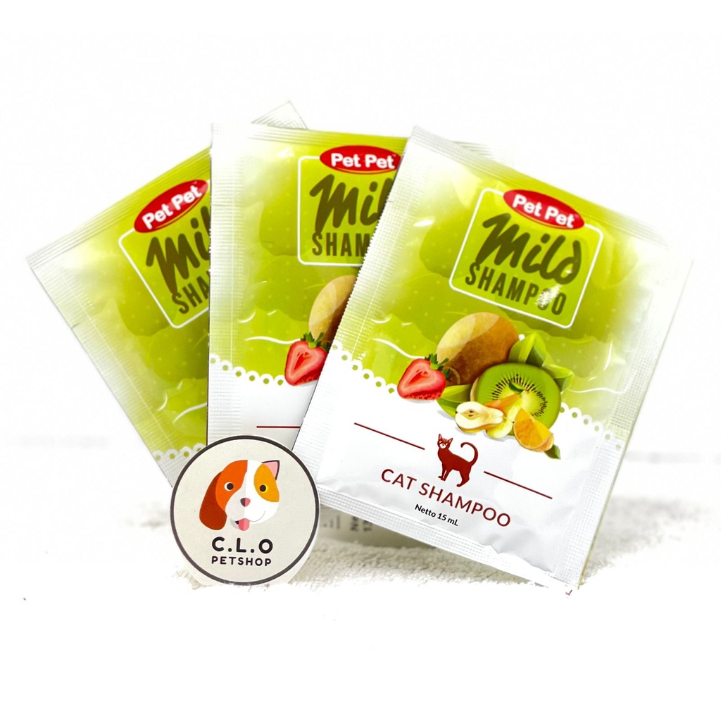 Jual PET PET MILD Cat Shampoo 1 BOX (10 sachets @15ml) | Shopee Indonesia