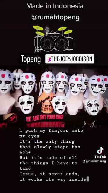 Jual Topeng joey jordison slipknot mask bahan fiberglass ada Corey ...