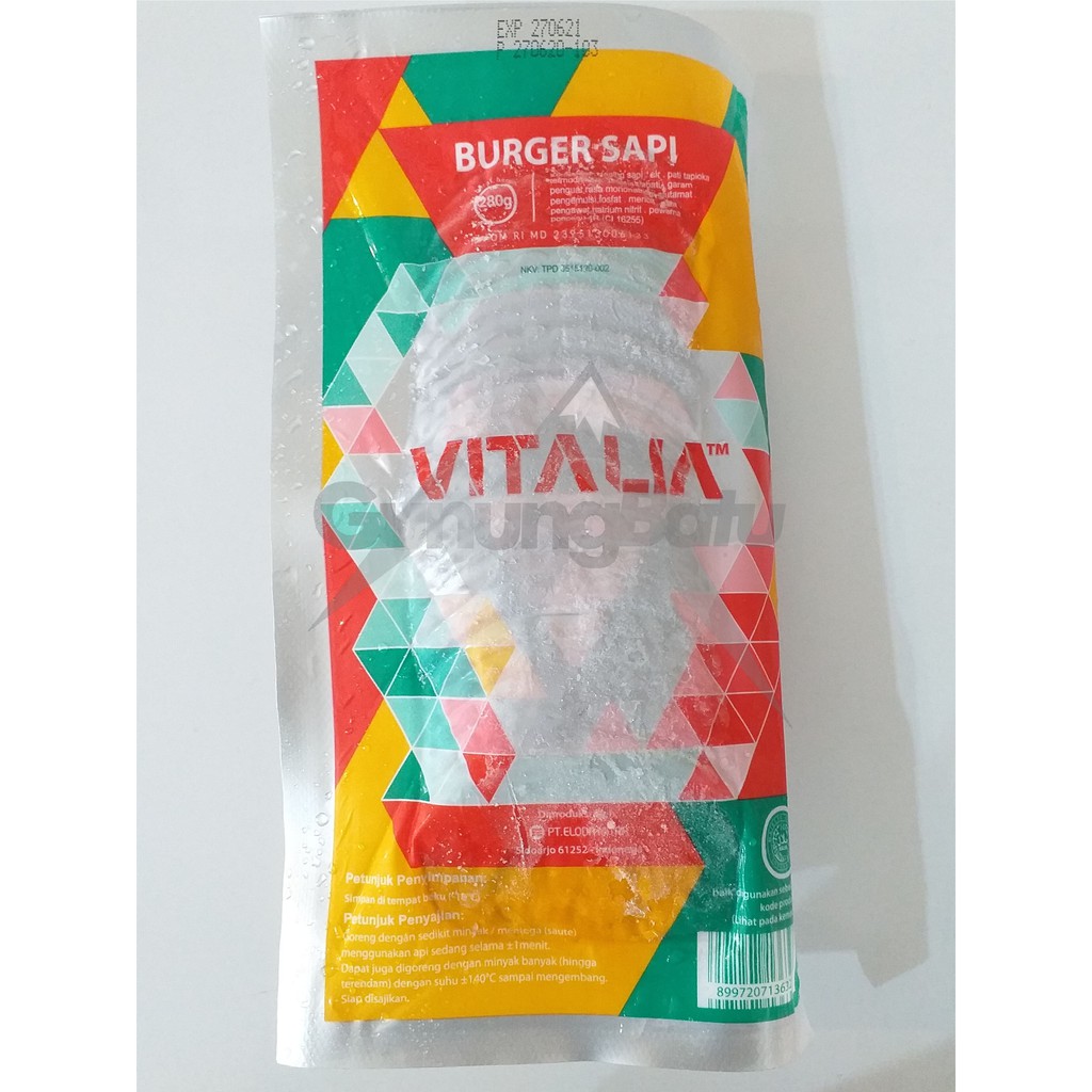 Jual VITALIA BURGER SAPI 280 GRAM (ISI 20PCS) | Shopee Indonesia