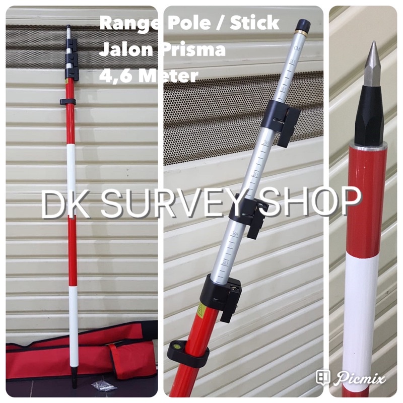 Jual Telescopic Range Pole / Prism Pole / Pole Stick/Jalon Prisma ...