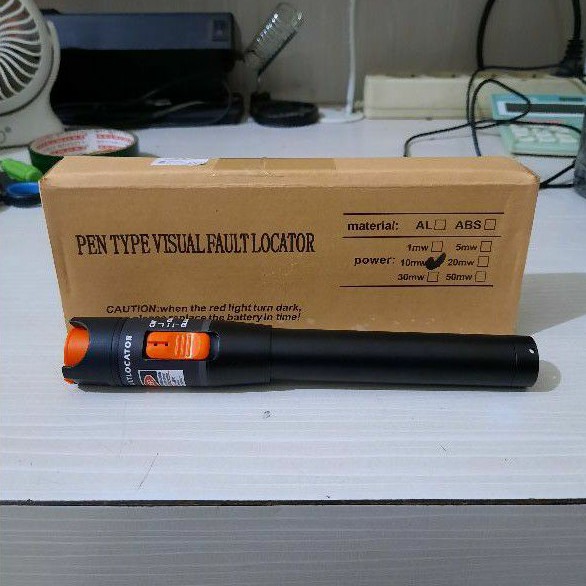 Jual SENTER FIBER OPTIK 10MW (10KM) FIBER OPTIC CABLE TESTER VISUAL ...