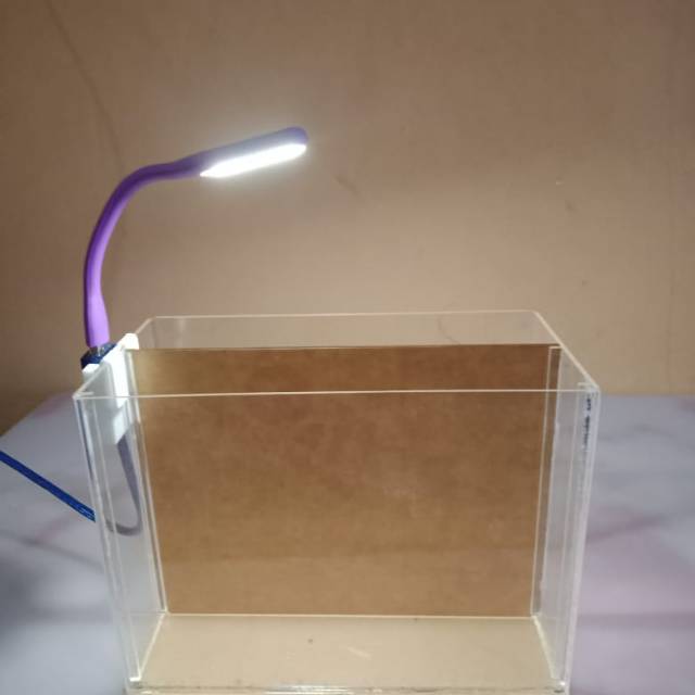 Jual Akrilir soliter akuarium ikan cupang ikan hias dll+lampu kabel usb ...