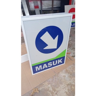 Jual Rambu rambu keluar masuk spbu / Neon box keluar masuk / rambu ...