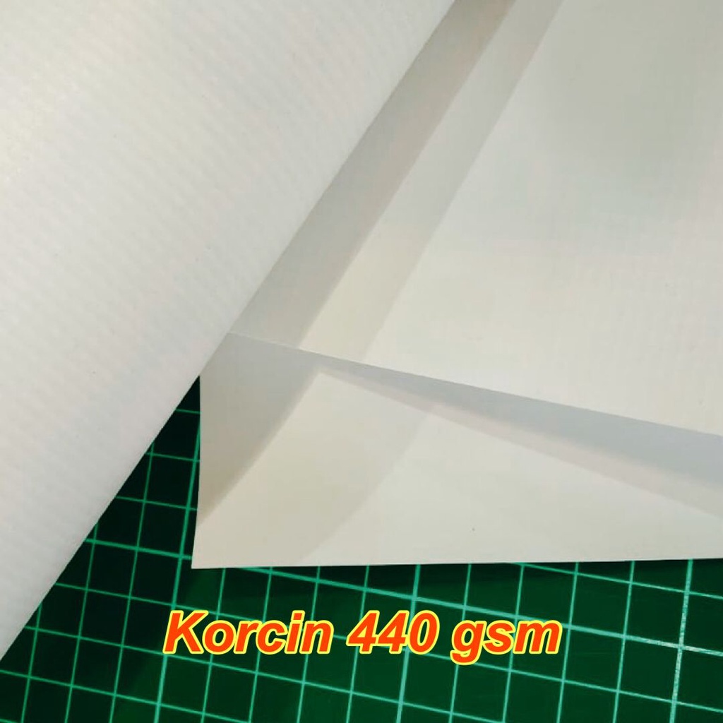 Jual CETAK BANNER, SPANDUK BAHAN KORCIN 440gsm GLOSSY dan KORCIN 440gsm ...